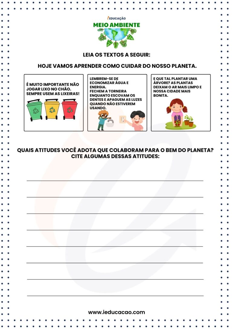 30 Atividades Meio Ambiente para o 3 Ano: Projeto para Imprimir 30 Atividades Meio Ambiente para o 3 Ano: Projeto para Imprimir